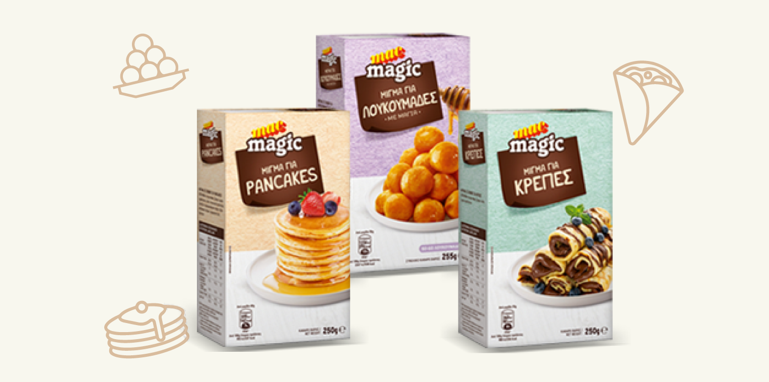 Μίγμα για pancakes, λουκουμάδες & κρέπες - Mac Magic